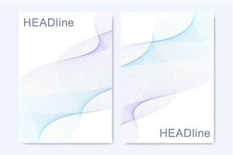 선과 점을 연결하는 추상 미술 구성 웨이브 흐름 디지털 기술 과학 또는 의료 개념 프리미엄 벡터