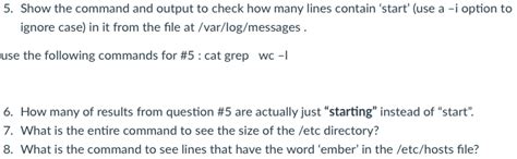 Solved Show The Command And Output To Check How Many Chegg
