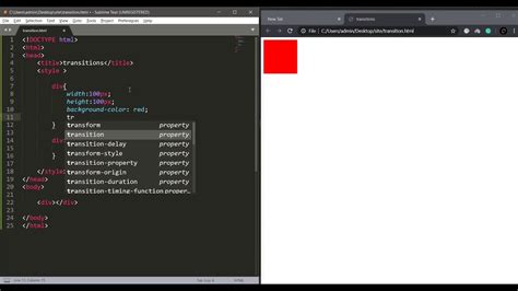 tutorial css transition youtube