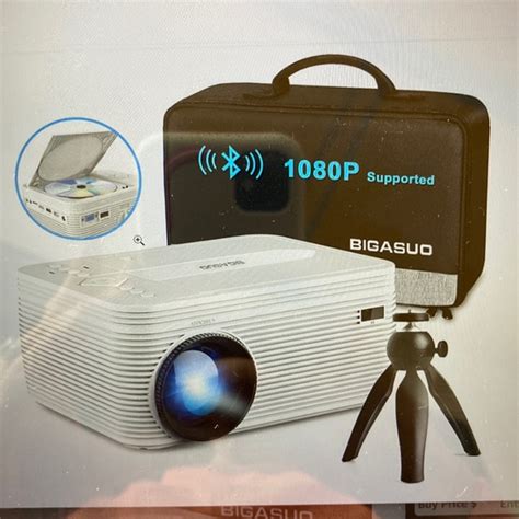 Other Bigasuo Upgrade Hd Bluetooth Projector Built In Dvd Player Mini Video Projector Poshmark