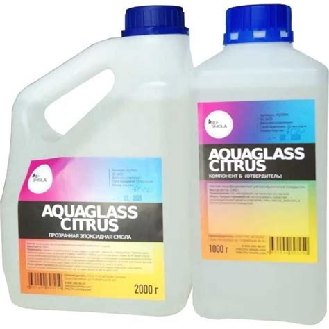 Низковязкая эпоксидная смола для творчества РУ-СМОЛА AquaGlass Citrus ...