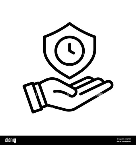 Save Or Care Time Icon Vector Logo Set Collection For Web App Ui Stock