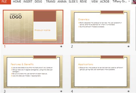 Business Product Overview Powerpoint Template