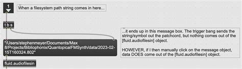 Fluidaudiofilesin Responds Only To Mouse Click Events Not Automated