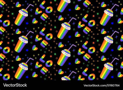 Lgbt Gay Pride Flag Seamless Pattern Royalty Free Vector