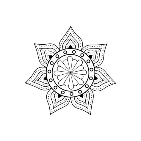 Mandala Pattern Coloring Book Art Wallpaper Design Tile Pattern