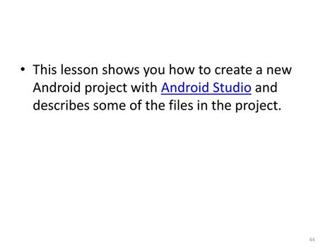 android 3 first project hello world and exploring the development