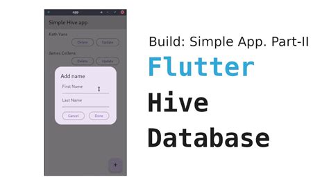 Flutter Simple App With Hive Part Ii Youtube