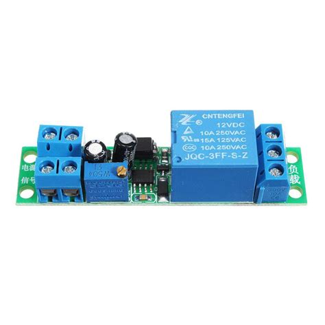 DC 12V Switch Delay Relay Module With Adjustable Delay Time 0 25 Second Signal Triggering Switch