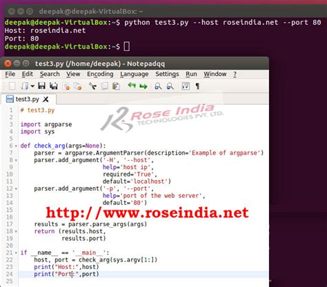 Python Parse Arguments