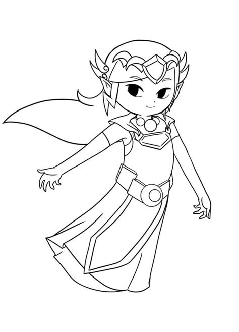 Chibi Zelda Värityskuva Lataa Tulosta Tai Väritä Verkossa Ilmaiseksi