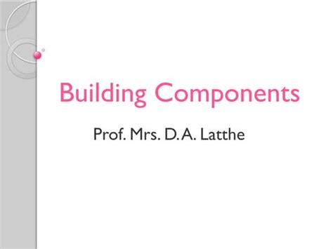 Building Construction Ppt Pptx