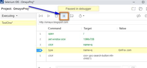 New Selenium Ide Debugging Options Qafox
