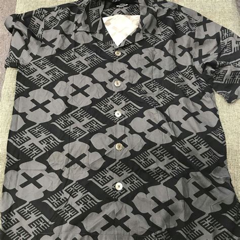 Budspool X Gakkin 花罰 × 麻 Pattern Shirtレア メルカリ