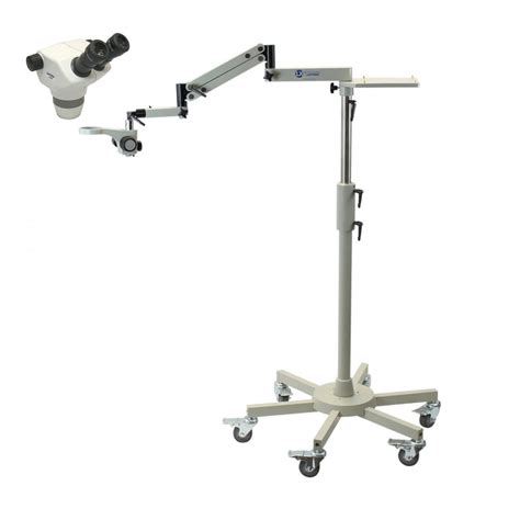 Unitron Z850 Stereo Zoom Microscope On Rolling Floor Stand 8x 50x