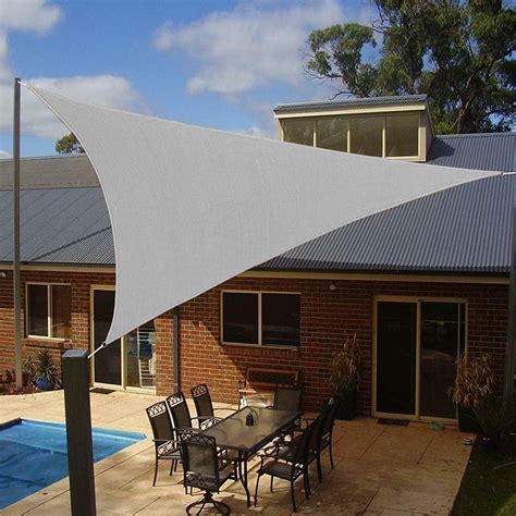 Buy Artpuch 12 X 12 X 12 Triangle Sun Shade Sails Grey UV Block