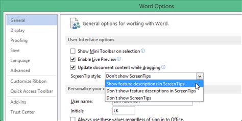 How To Create Custom Screentips In Word 2013
