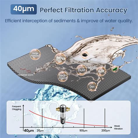 Q800 Sediment Filter For Well Water Automatic Backwash System Spin