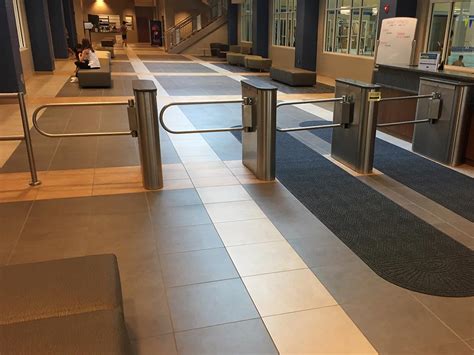 Office Lobby Turnstiles And Ada Gates Heighten Security Automate Entry