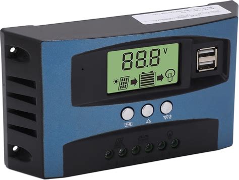 Jp Mppt ソーラー充電コントローラー 12v24v 自動識別 Lcdディスプレイ パラメーター調整可能 ソーラー