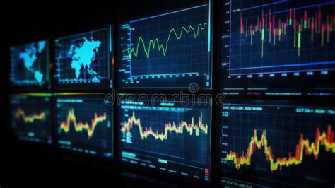 a close up of a computer screen displaying data in colorful graphs and