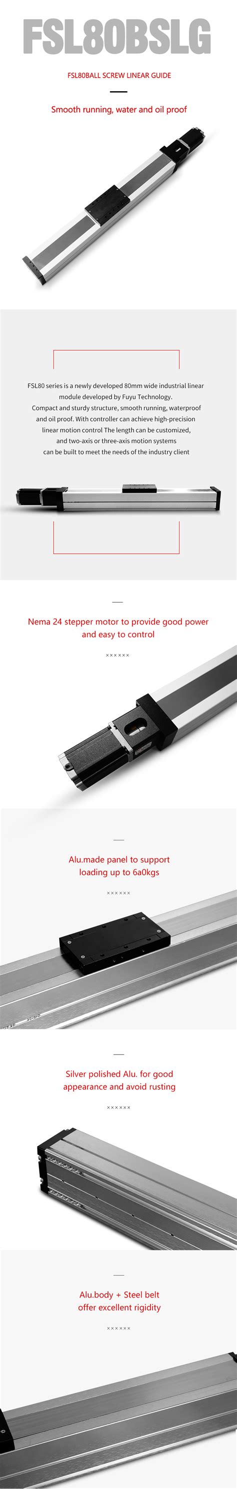 Accept Customization Ball Screw Linear Xy Table Fuyu Technology Co Ltd