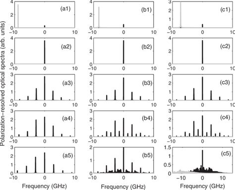 Theoretical Polarization Resolved Optical Spectra Showing The Dynamics