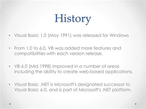 Ppt Visual Basic Net Powerpoint Presentation Free Download Id 2389082
