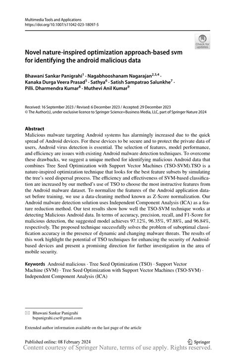 Novel Nature Inspired Optimization Approach Based Svm For Identifying