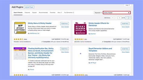 What Is A Sticky Header In Wordpress 10web