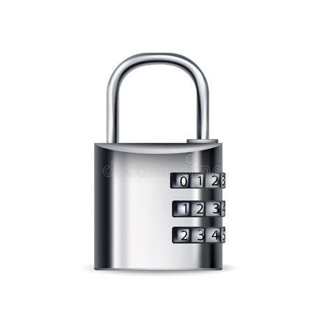 lock icon with cipher isolated stock vector illustration of