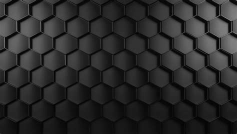 Dark Hexagon Wallpaper Or Background Premium Ai Generated Image
