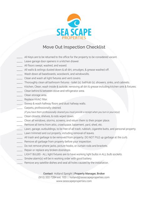 Fillable Online Move Out Inspection Checklist Fax Email Print PdfFiller
