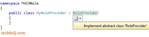 Custom RoleProvider Authorization EF DB First And ASP NET MVC TechBrij