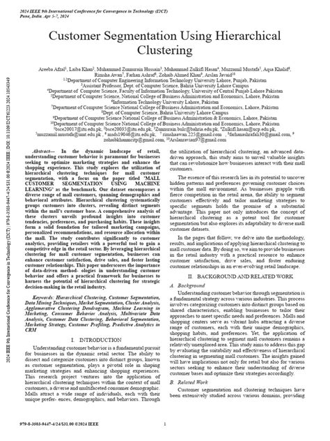 Customersegmentationusinghierarchicalclustering 1 Pdf Cluster