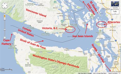 Strait Of San Juan De Fuca Map Rose Langdon