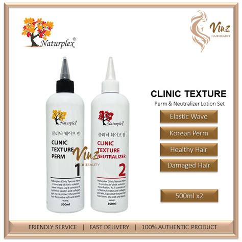 Naturplex Korea Clinic Texture Permanent Perm And Neutralizer Lotion Set