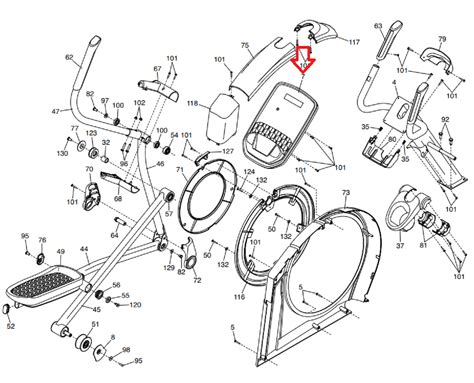 Proform Carbon El Elliptical Display Console Assembly 416406