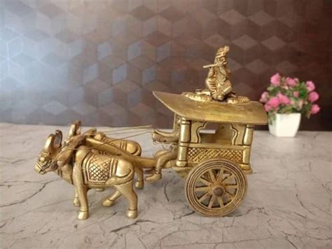 Brass Bullock Cart Krishna Idol At Wholesale Price Coimbatore India