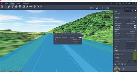 Earthworks Quantities For Road Model In Infraworks Infraworks Course At Puchong Selangor Will