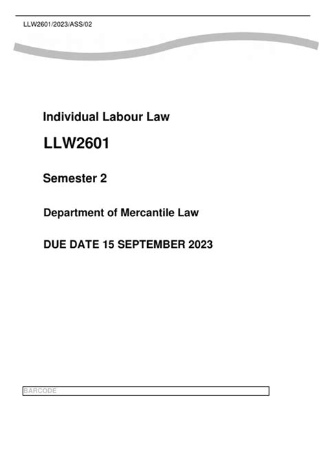 llw2601 assignment 2 complete answers semester 2 2023 73221 due 15 september 2023