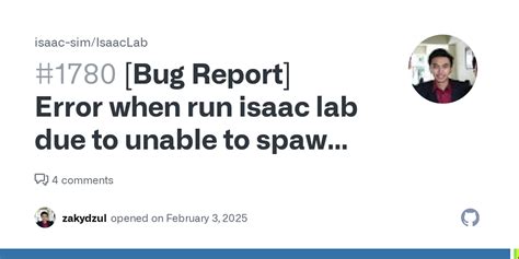 Bug Report Error When Run Isaac Lab Due To Unable To Spawn Isaac Sim