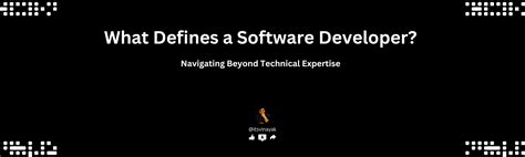 What Defines A Software Developer