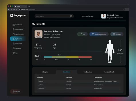 Doctor S Admin Panel My Patients Behance
