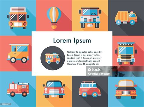 운송 및 차량 아이콘 세트 0명에 대한 스톡 벡터 아트 및 기타 이미지 0명 견인차 경찰차 Istock