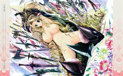 Rule 34 Axe Blade Blades Blonde Hair Blue Eyes Breasts Censored