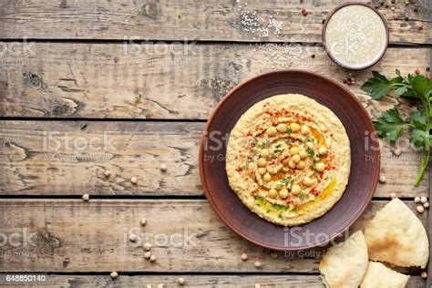 후 머 스 전통 수 제 이스라엘 Chickpea 채식 자연 영양 딥 피타와 붙여넣기 0명에 대한 스톡 사진 및 기타 이미지