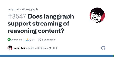 Does Langgraph Support Streaming Of Reasoning Content · Langchain Ai