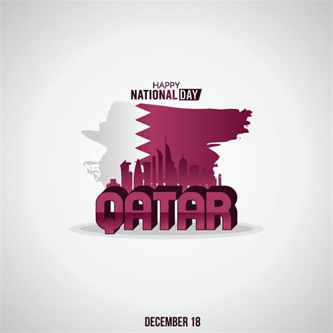 Qatar National Day Vector Illustration Suitable For Greeting Card