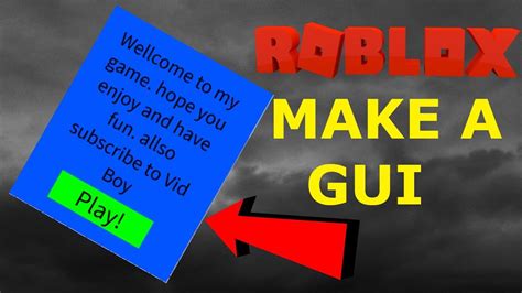 How To Make An Intro Gui In Roblox Youtube